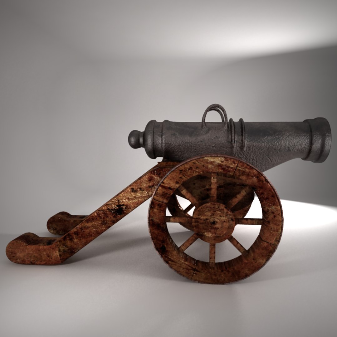 Old Cannon 3d Max