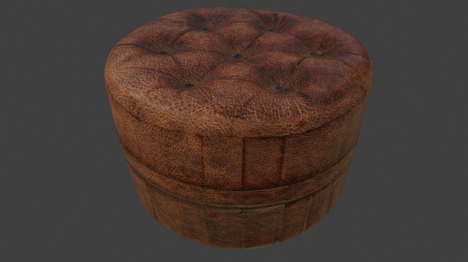 The Atelier Sigh Leather Footstool Model - TurboSquid 2521221