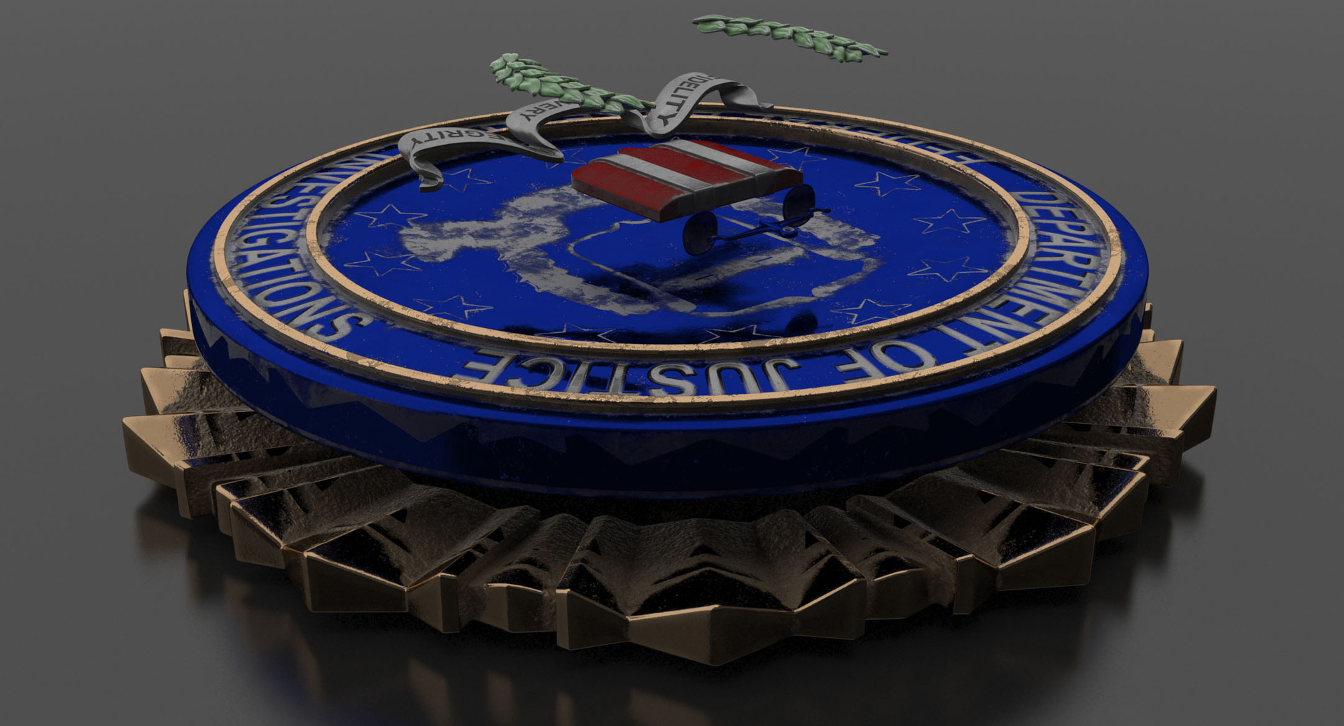 Fbi crest logo 3D model - TurboSquid 1167550