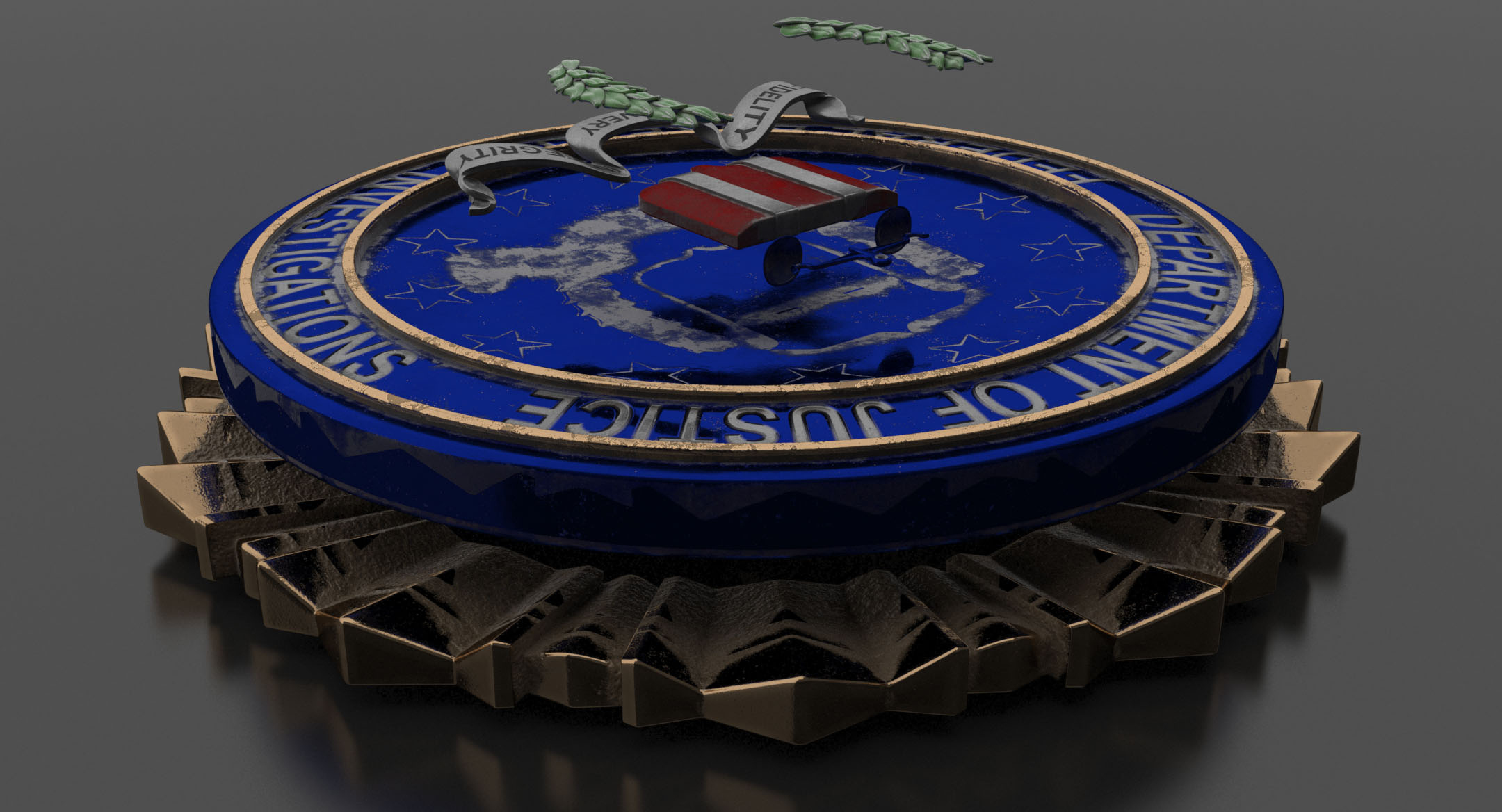 Fbi crest logo 3D model - TurboSquid 1167550