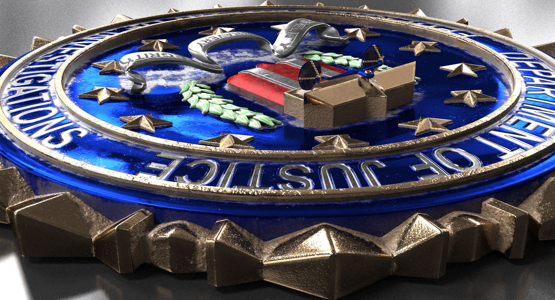 Fbi Crest Logo 3D Model - TurboSquid 1167550