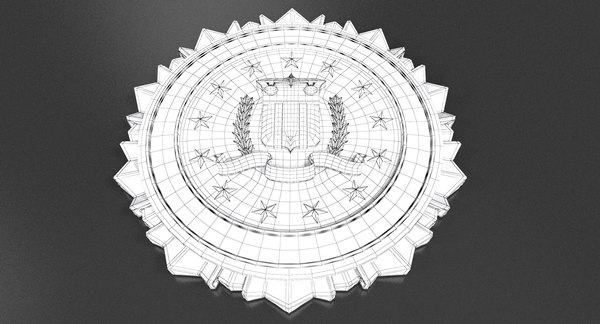 Fbi crest logo 3D model - TurboSquid 1167550