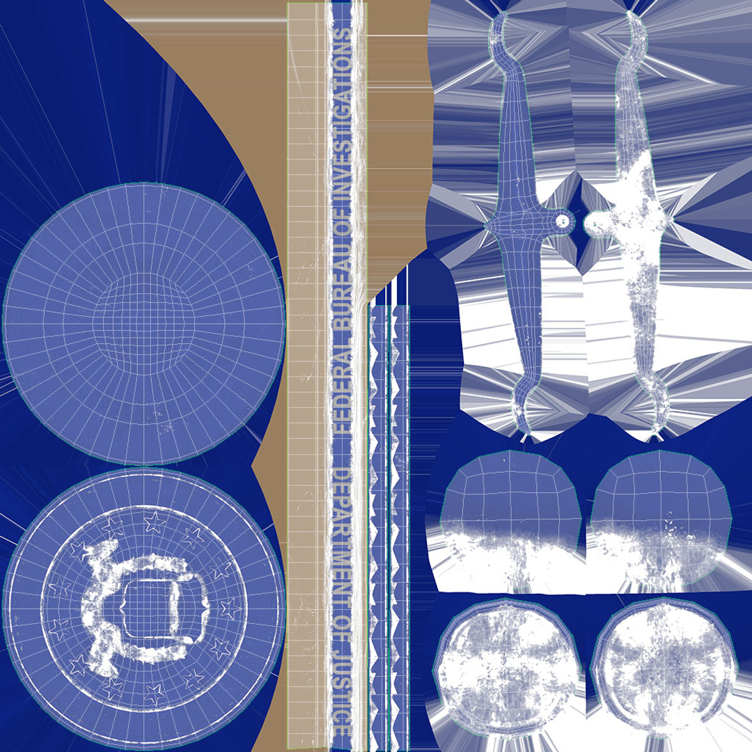 Fbi crest logo 3D model - TurboSquid 1167550