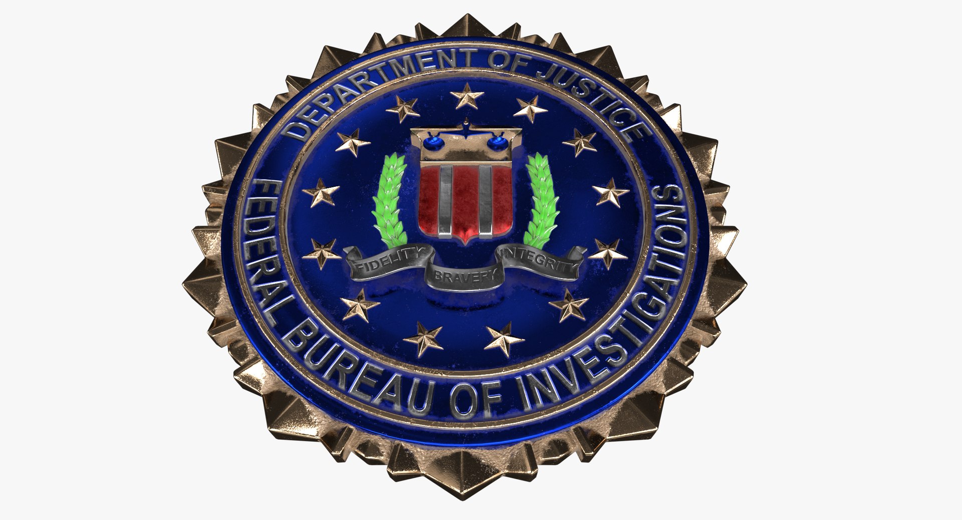 Fbi Crest Logo 3D Model - TurboSquid 1167550