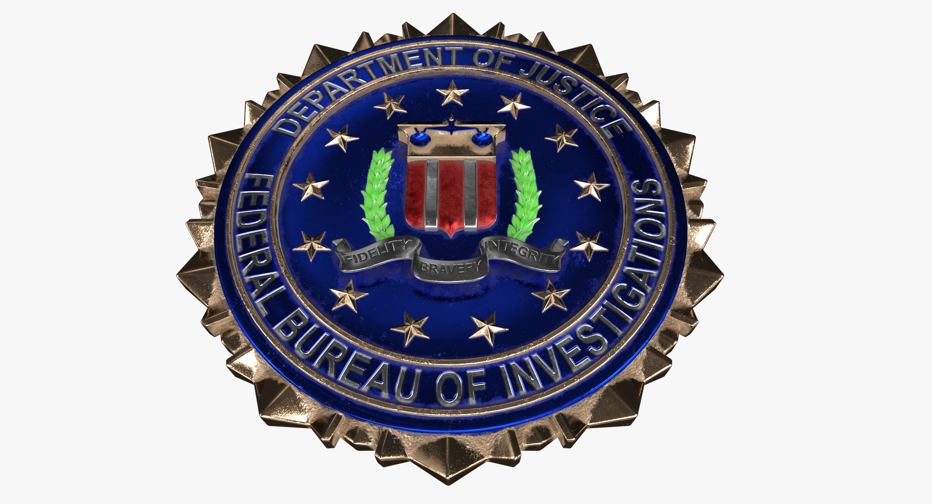 Fbi crest logo 3D model - TurboSquid 1167550