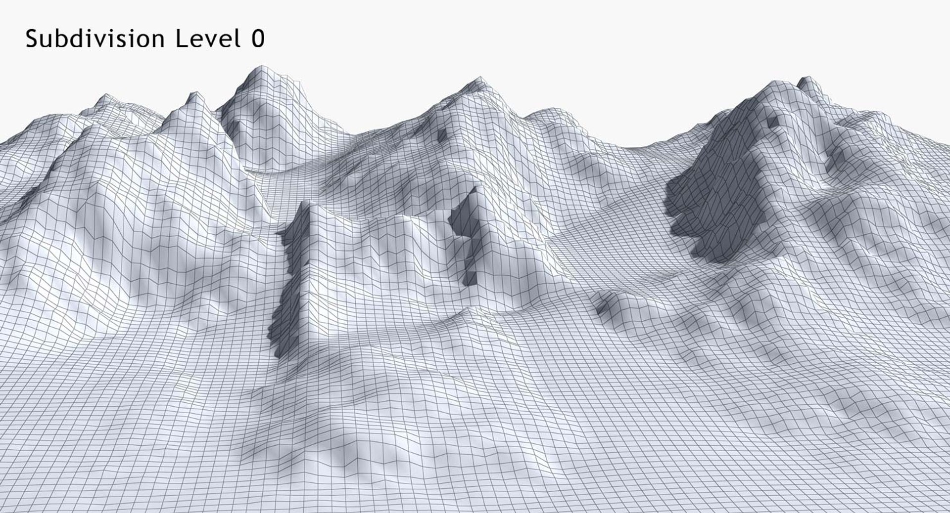 3D Mountain Range Terrain Model - TurboSquid 1263153