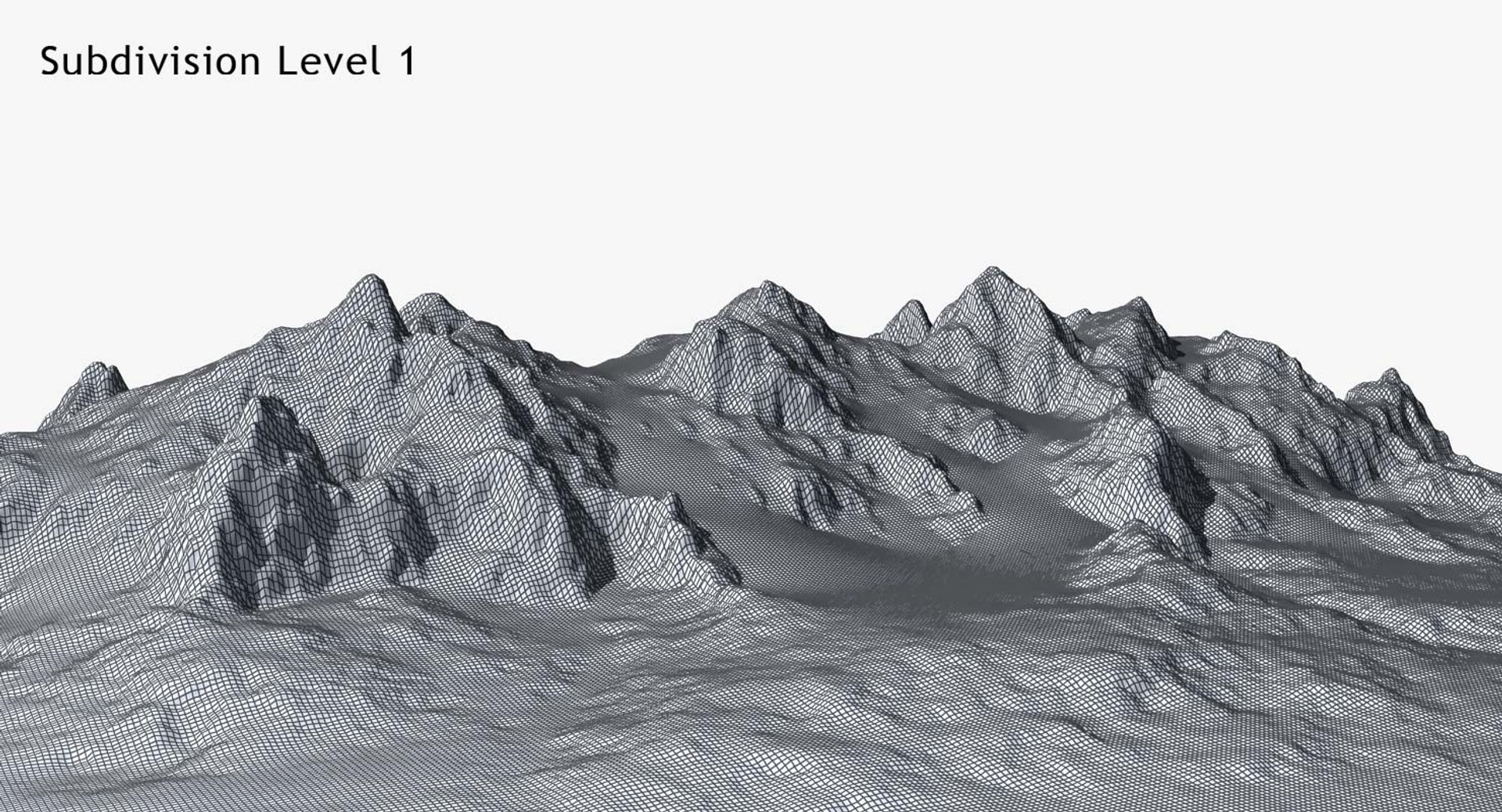 3D Mountain Range Terrain Model - TurboSquid 1263153