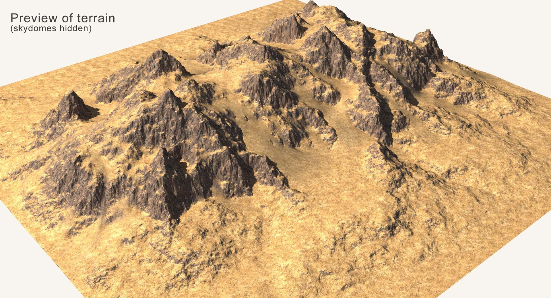 3D Mountain Range Terrain Model - TurboSquid 1263153