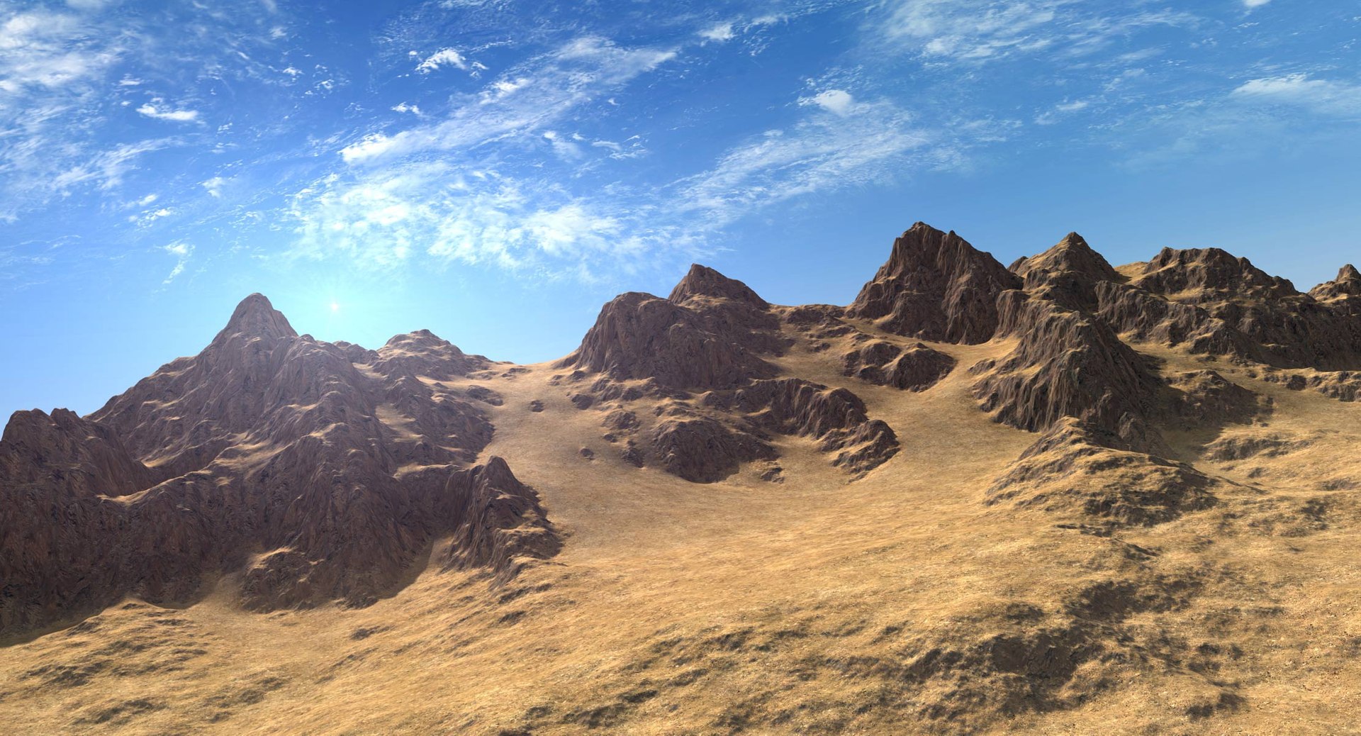 3D Mountain Range Terrain Model - TurboSquid 1263153