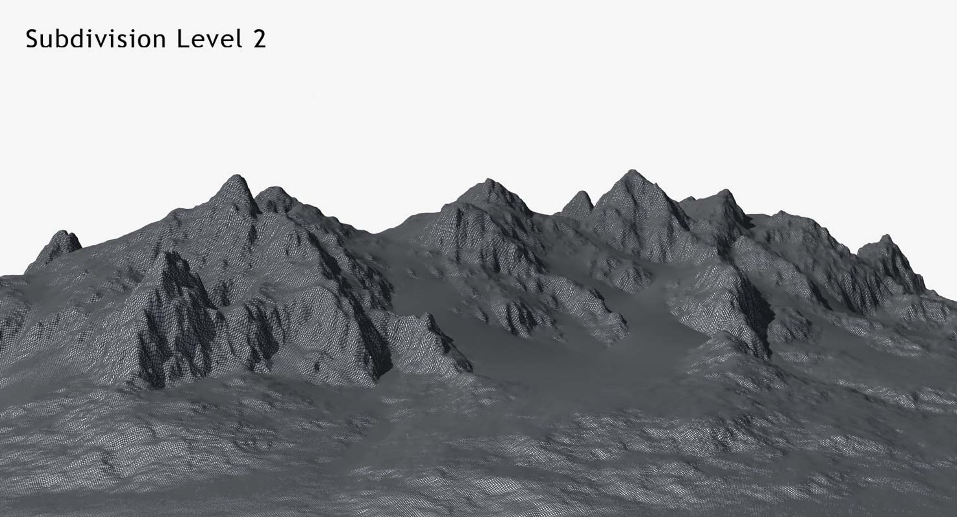 3D Mountain Range Terrain Model - TurboSquid 1263153