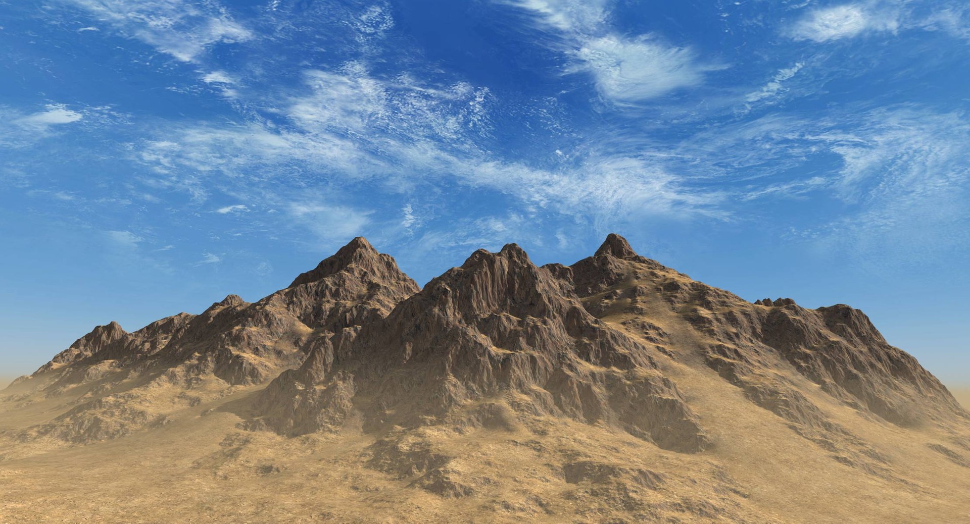 3D Mountain Range Terrain Model - TurboSquid 1263153