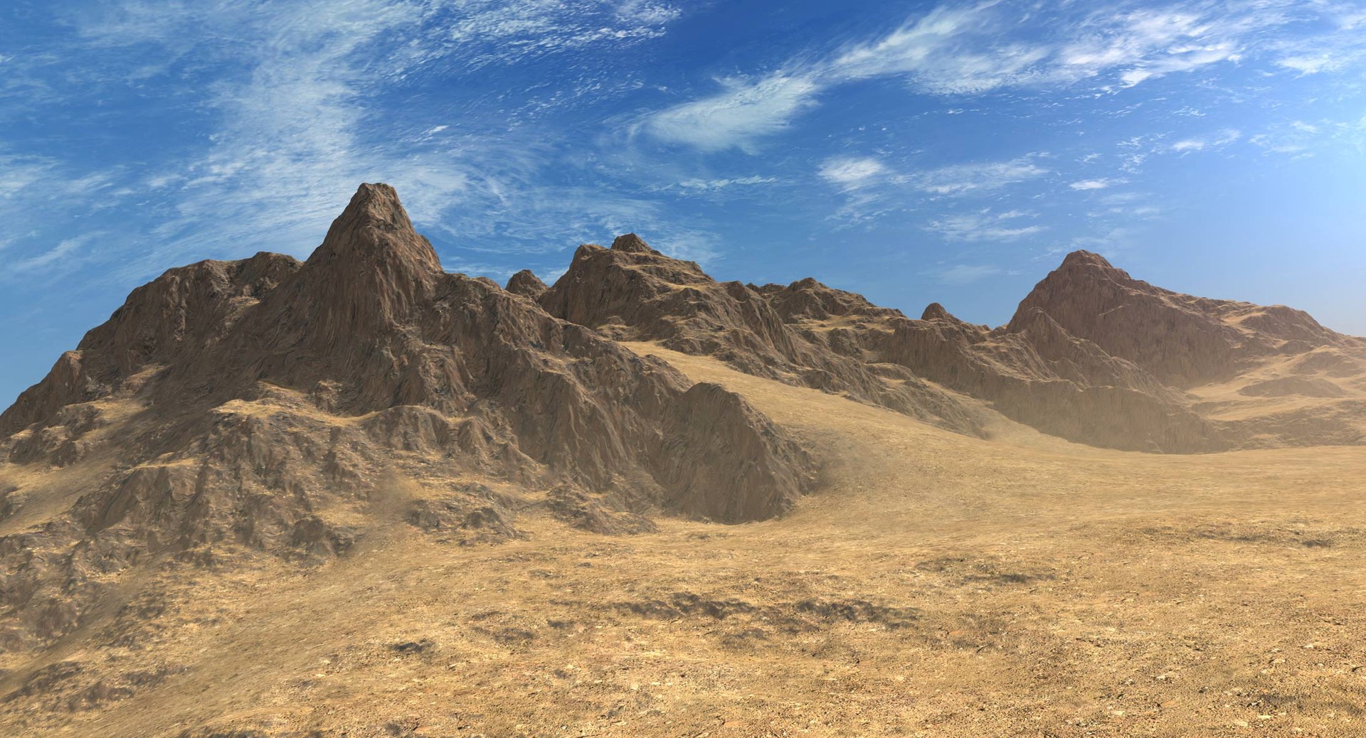 3D Mountain Range Terrain Model - TurboSquid 1263153