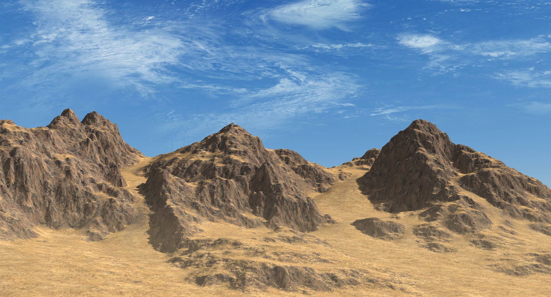 3D Mountain Range Terrain Model - TurboSquid 1263153