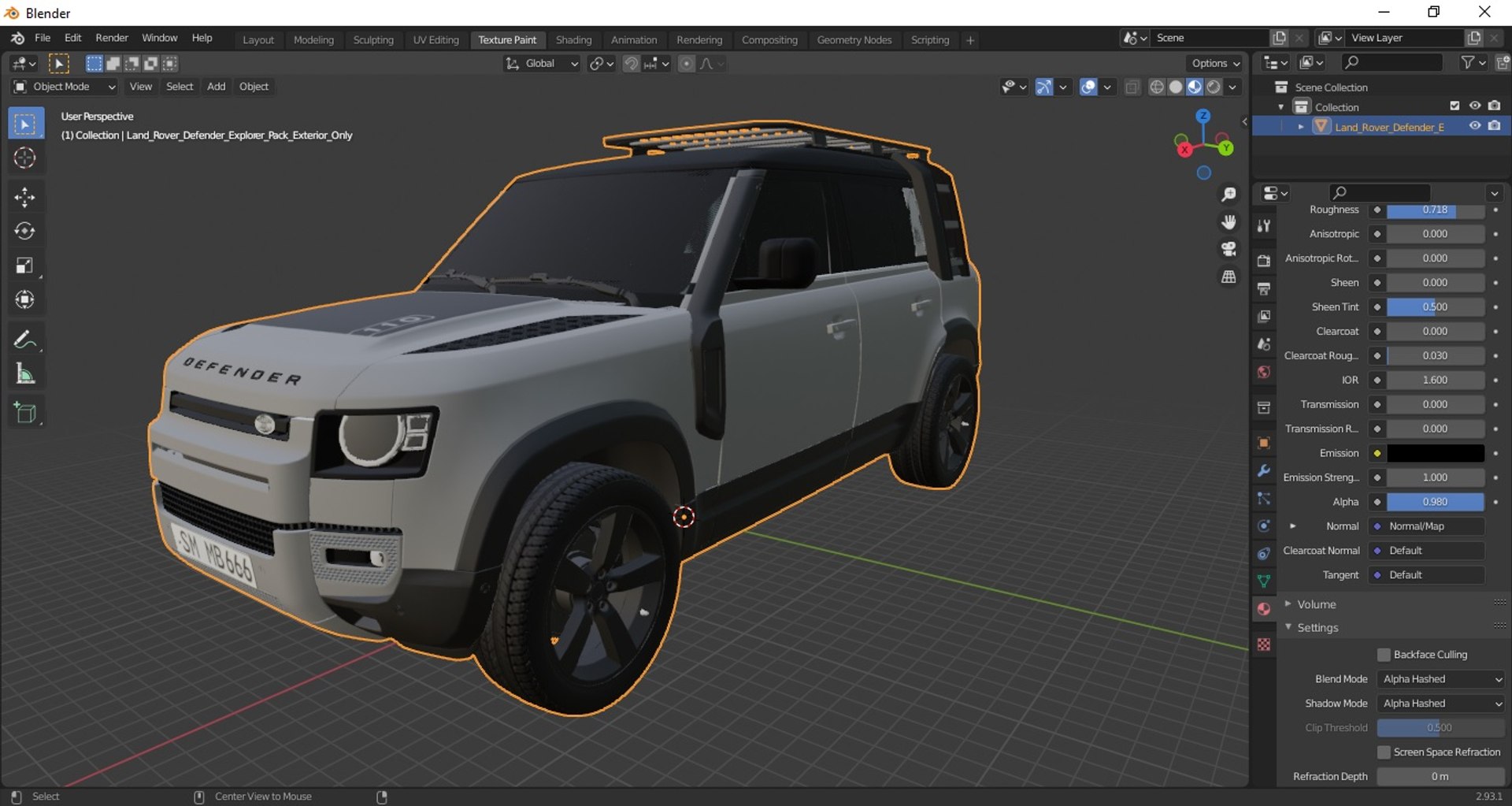 3D Land Rover Defender Explorer Pack Exterior Only - TurboSquid 1767373