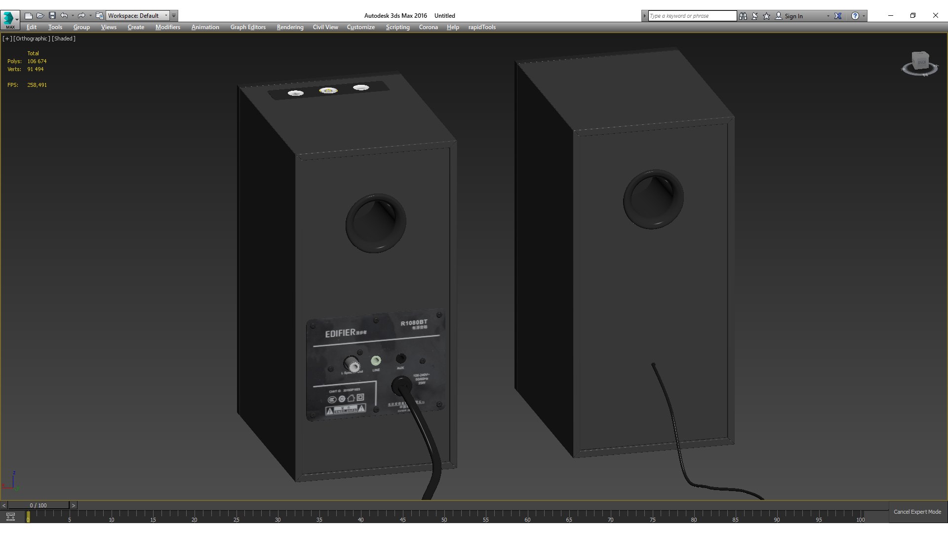 3D Edifier - R1080BT model - TurboSquid 2173059