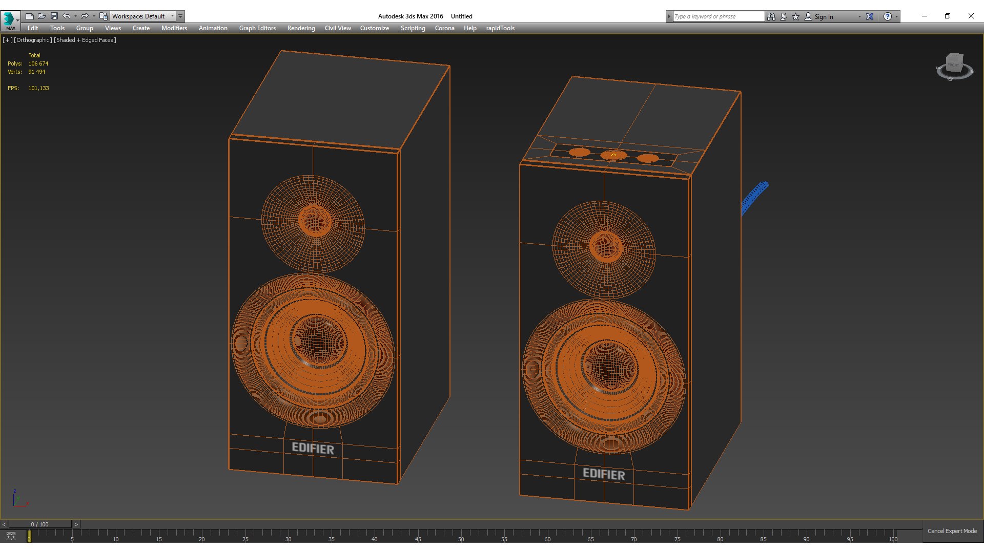 3D Edifier - R1080BT model - TurboSquid 2173059