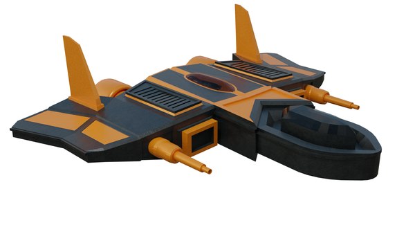 3D Simple Spaceship gameready model - TurboSquid 1838131