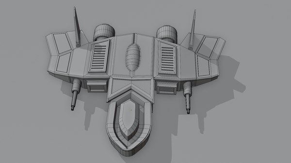 3D Simple Spaceship gameready model - TurboSquid 1838131