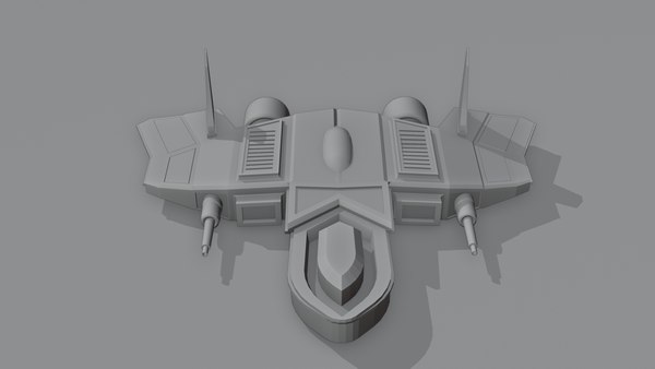 3D Simple Spaceship gameready model - TurboSquid 1838131