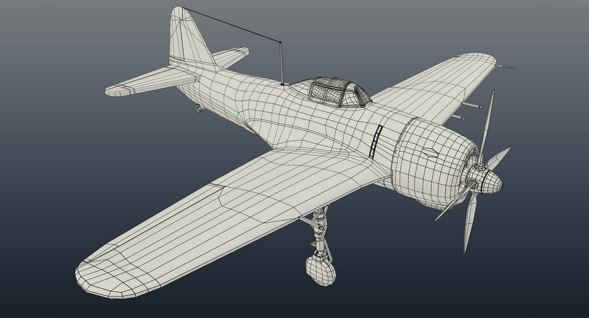 3d Kawanishi N1k1 Model