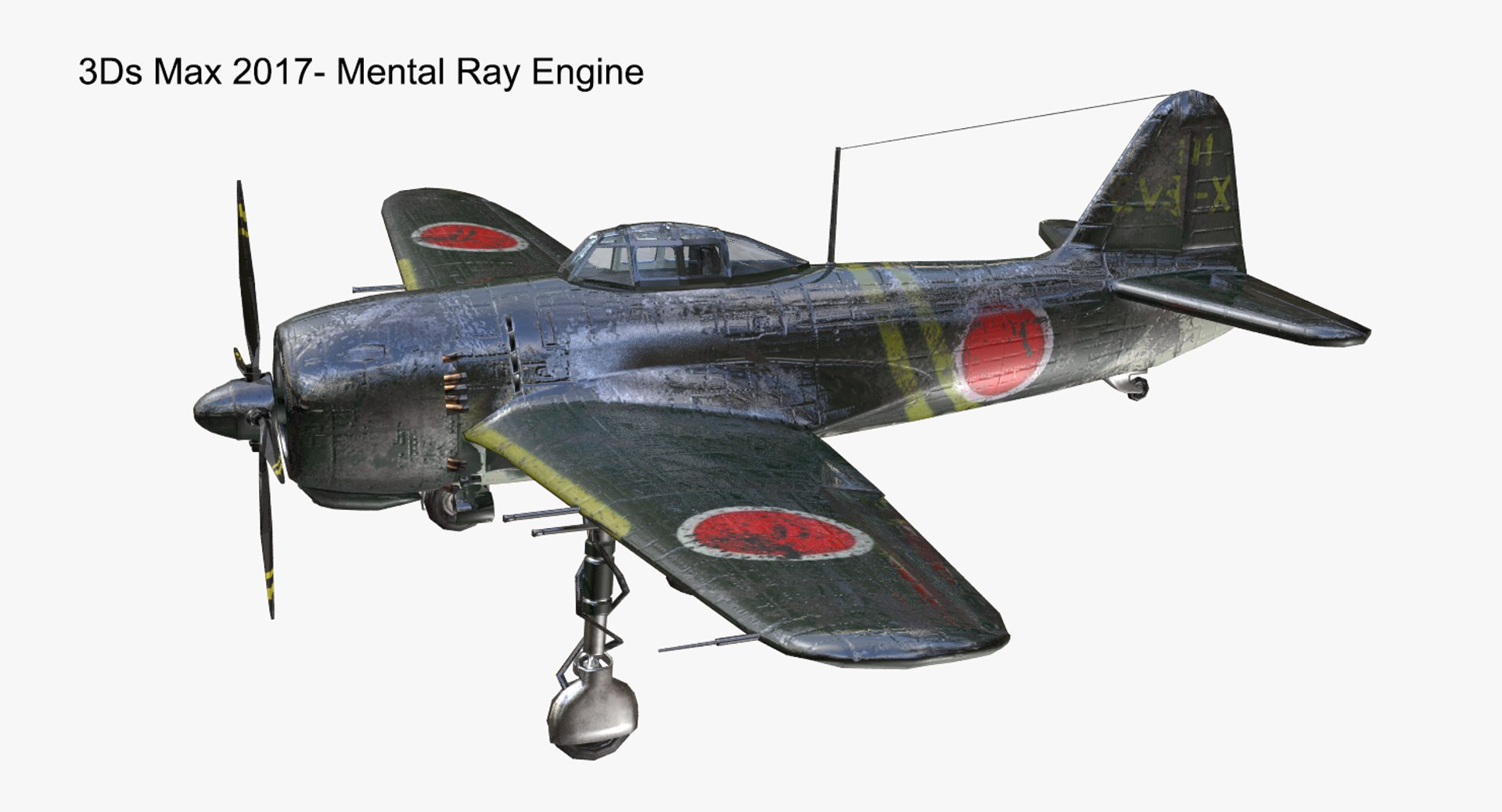 3d Kawanishi N1k1 Model