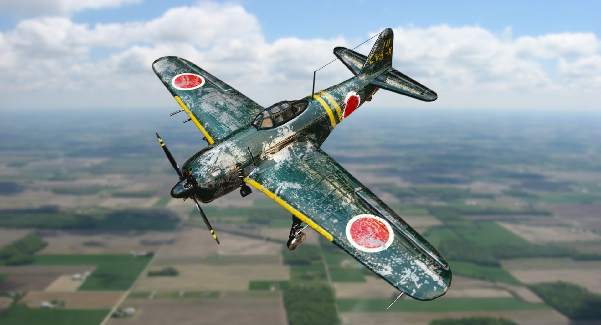 3d Kawanishi N1k1 Model