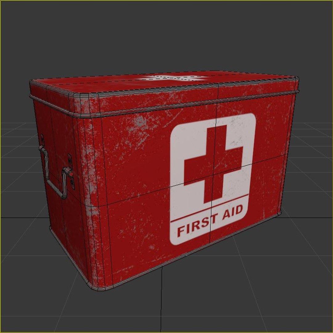 Scratched Red Medicine Box Max