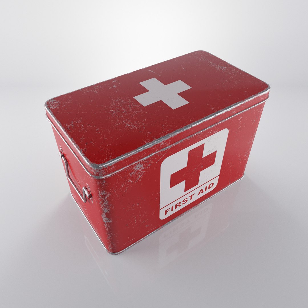 Scratched Red Medicine Box Max