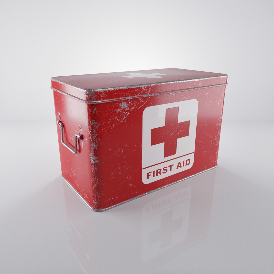 Scratched Red Medicine Box Max