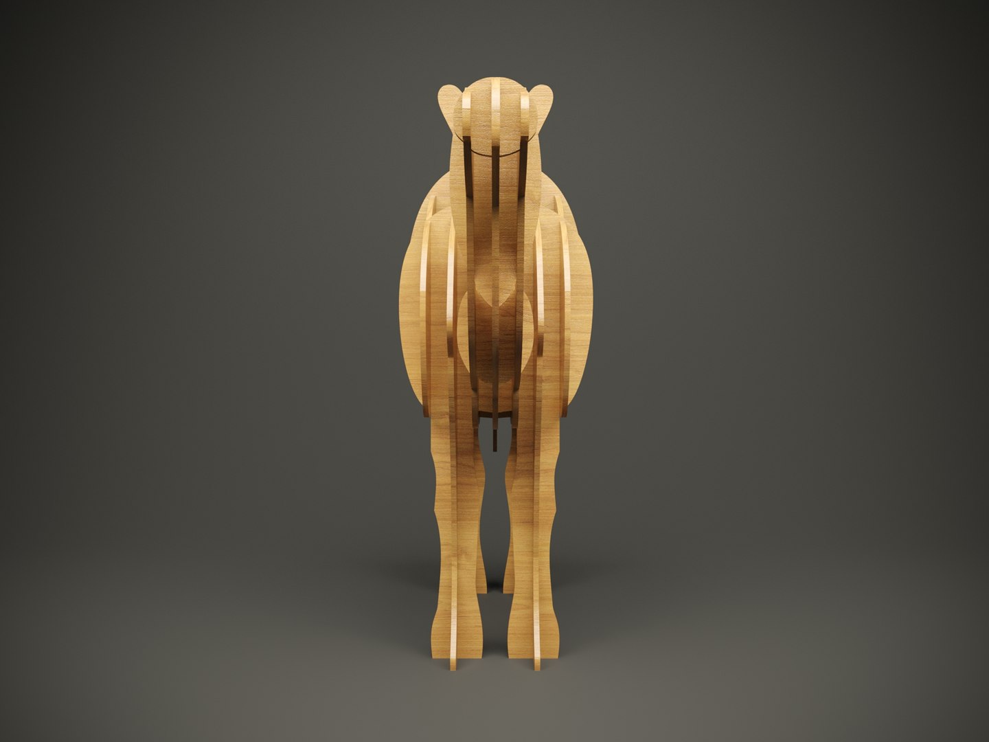 3D Wood Parametric Decor Camel Model For Cnc Machine - TurboSquid 2019674
