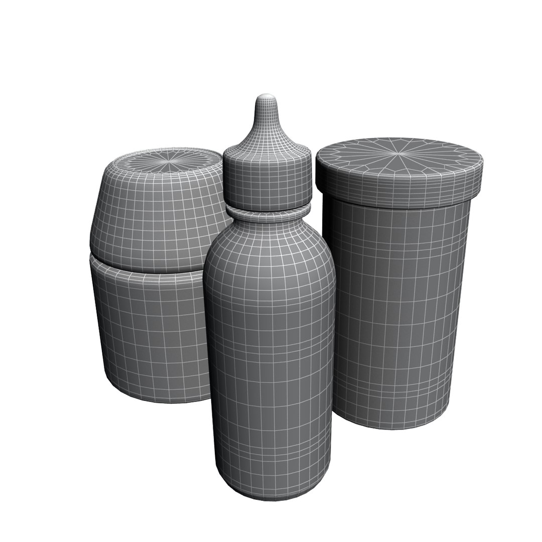 Pill Containers 3d Max