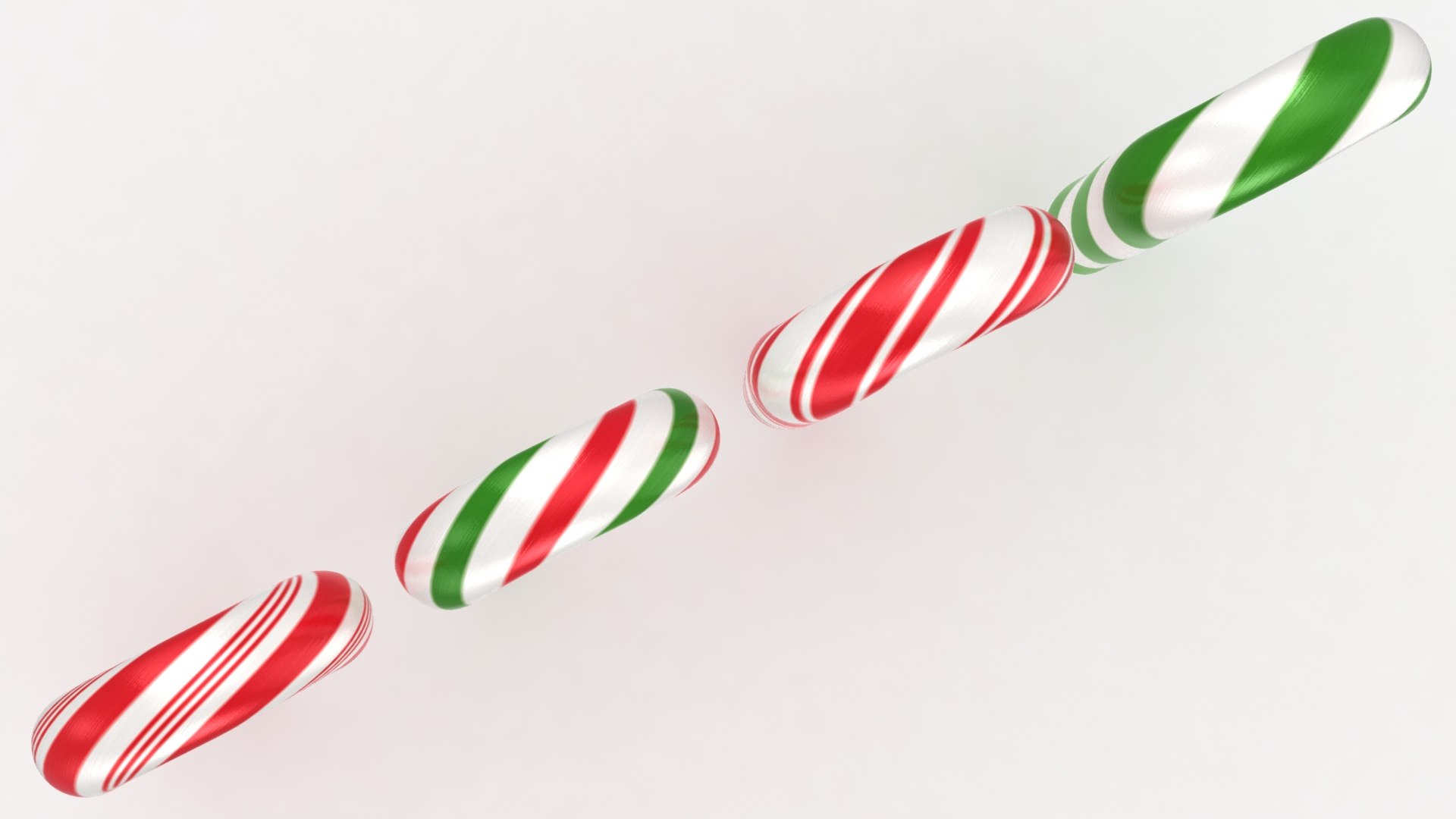 3D Christmas Candy Cane Model - TurboSquid 1471705