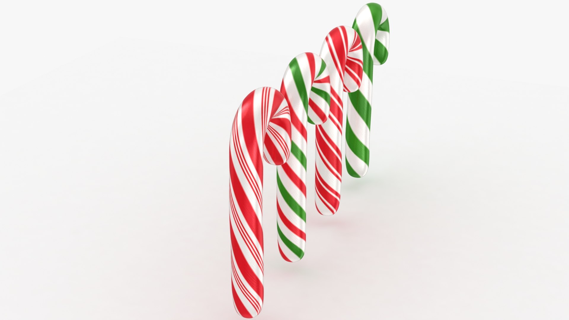 3D christmas candy cane model - TurboSquid 1471705