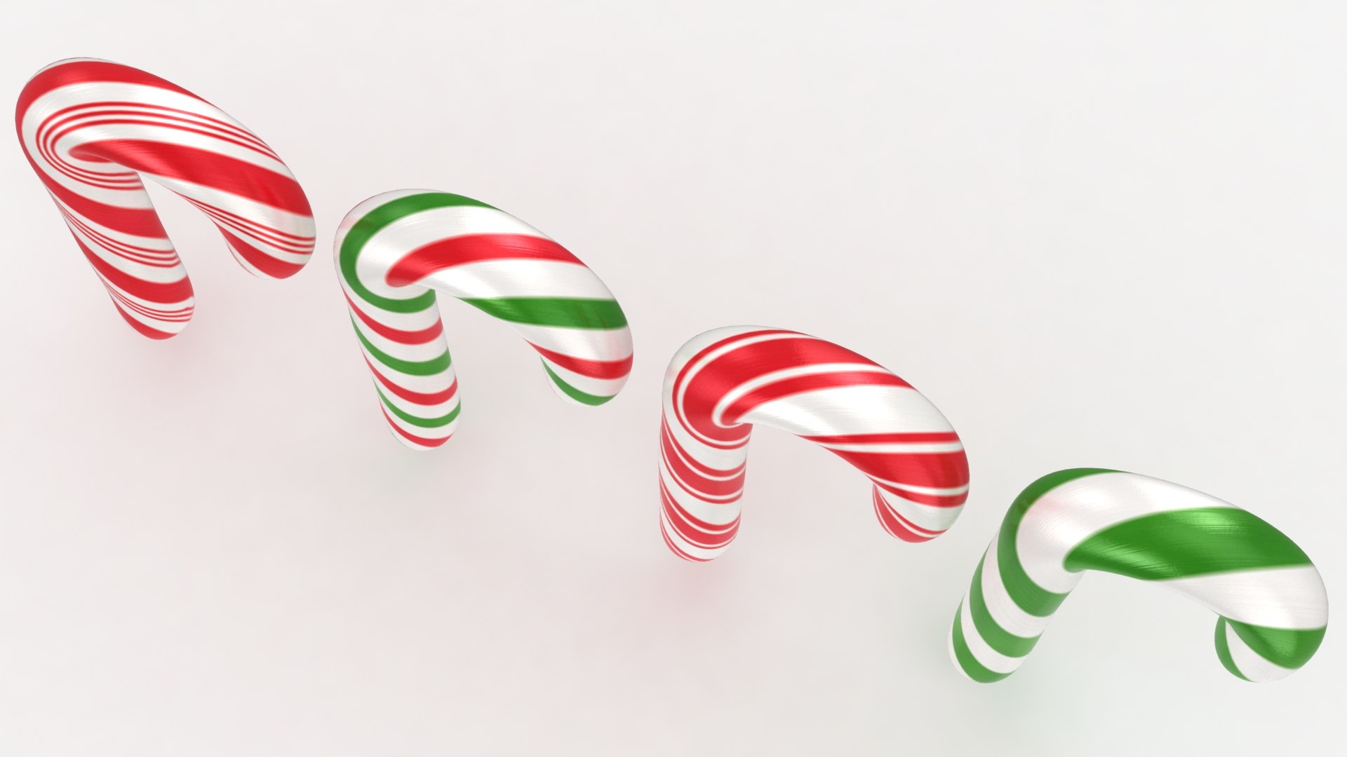 3D Christmas Candy Cane Model - TurboSquid 1471705