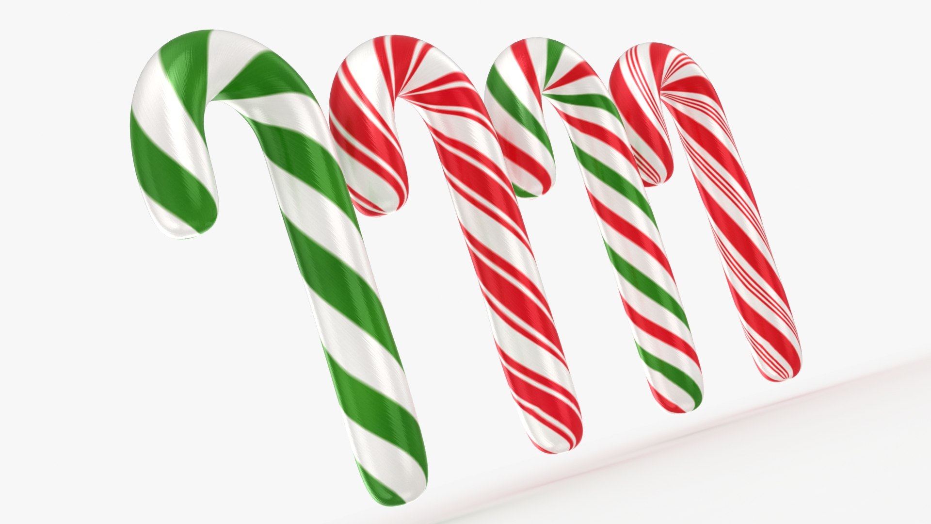 3D christmas candy cane model - TurboSquid 1471705
