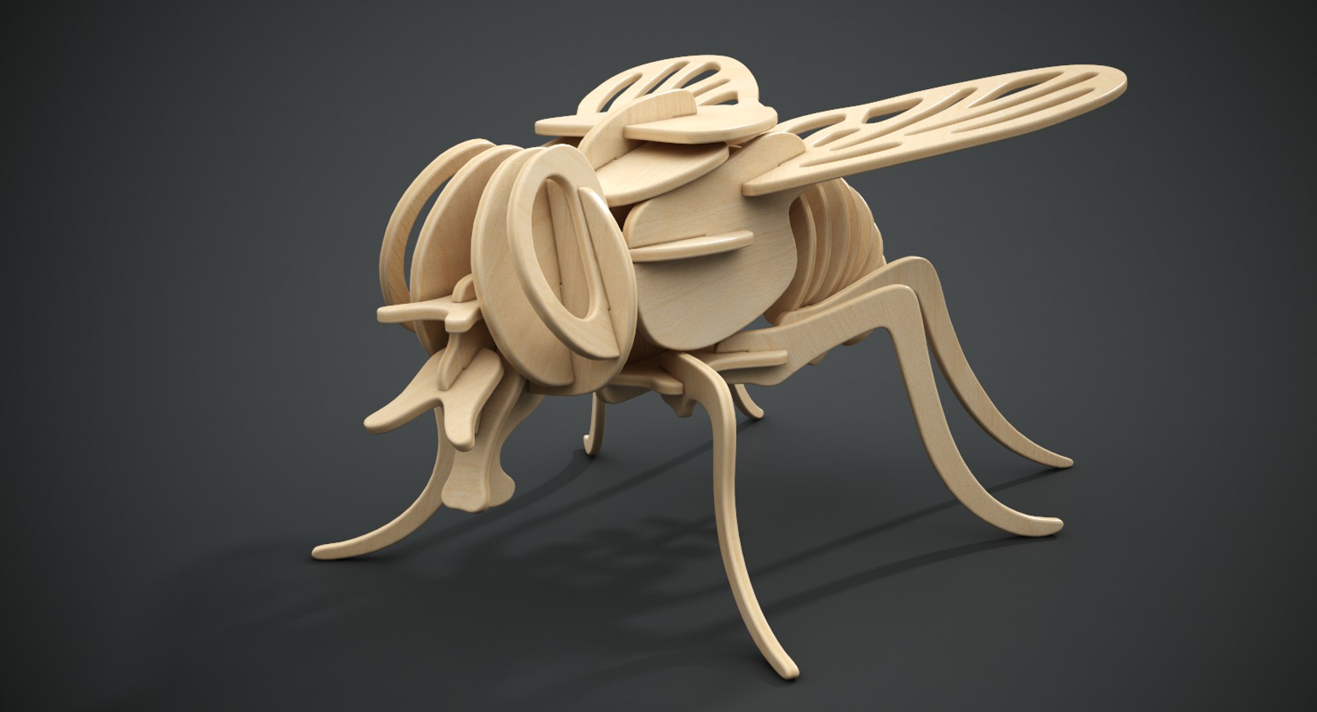 Buzzy-wuzzy Busy Fly Wooden 3D Model | 1146022 | TurboSquid