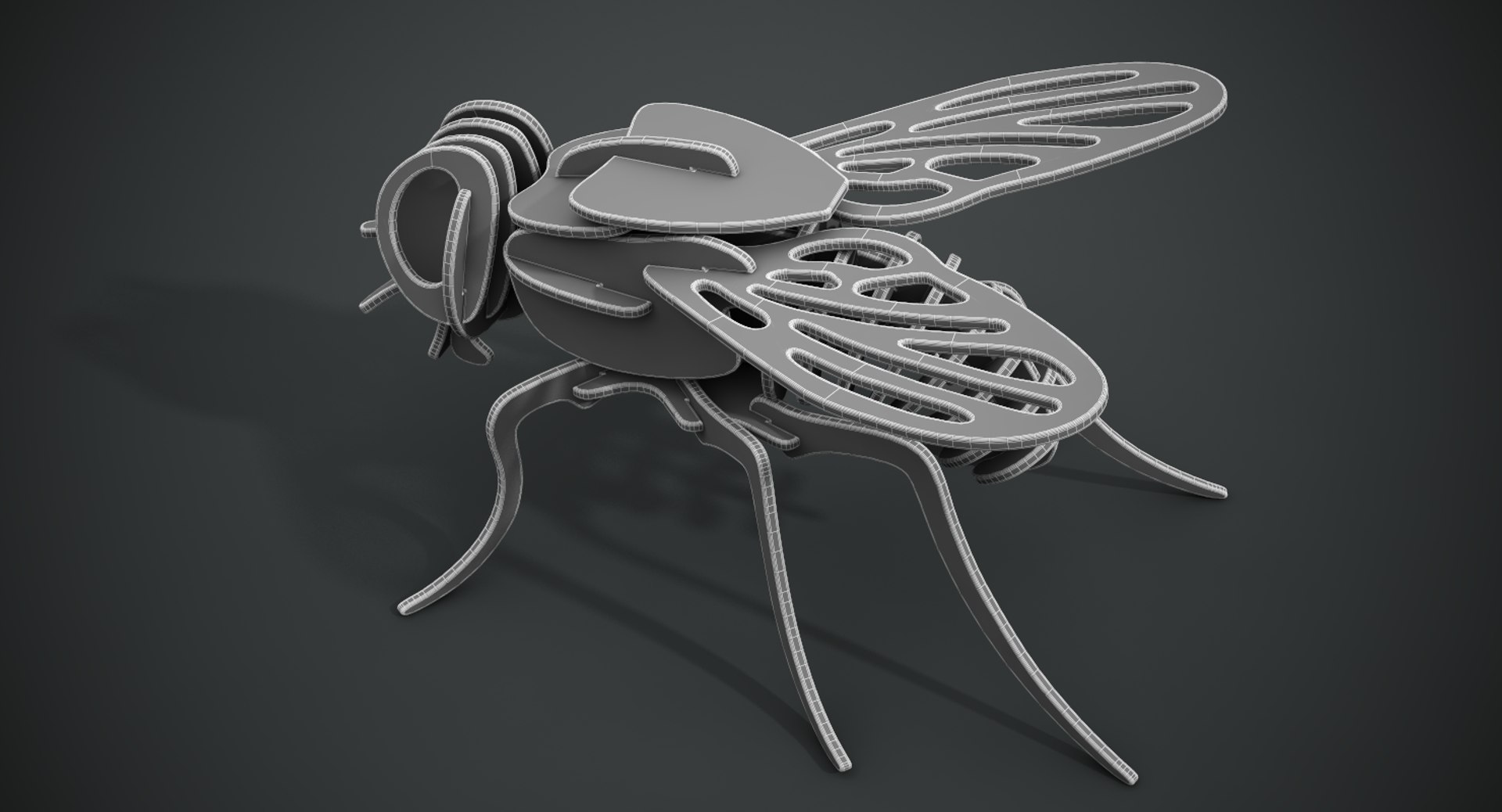 Buzzy-wuzzy Busy Fly Wooden 3D Model | 1146022 | TurboSquid