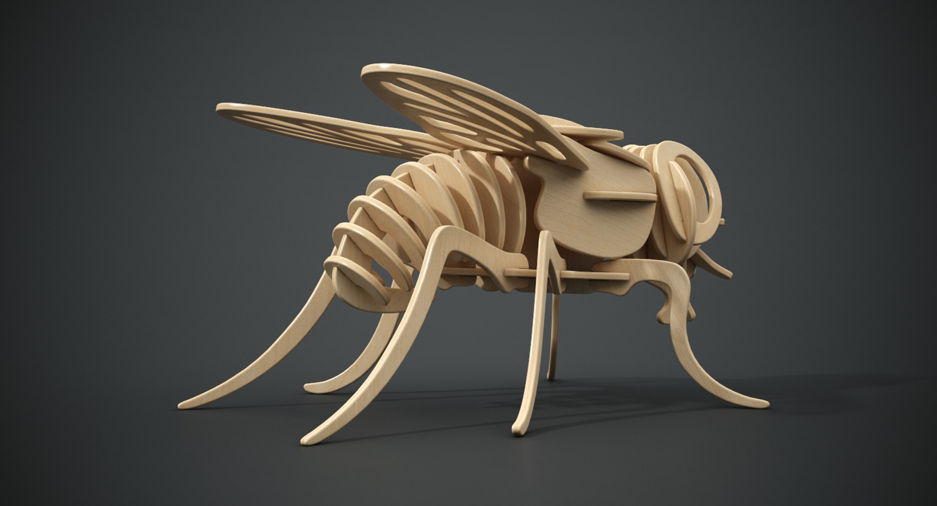Buzzy-wuzzy Busy Fly Wooden 3D Model | 1146022 | TurboSquid