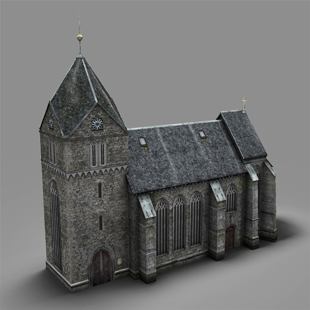3d church model