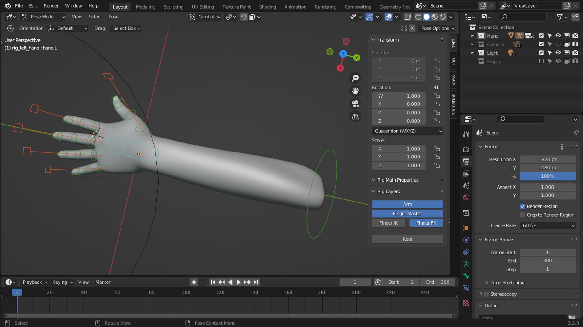 Left Hand Rigged 3D Model - TurboSquid 1940429