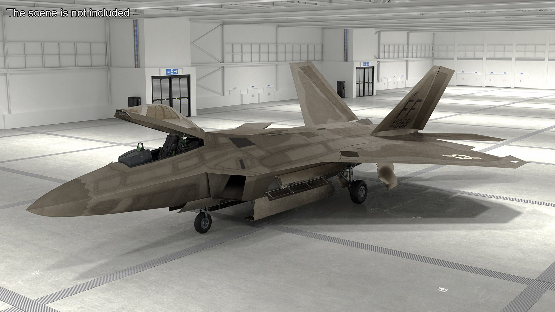 Advanced Tactical Fighter F-22 Raptor 3D - TurboSquid 2217513