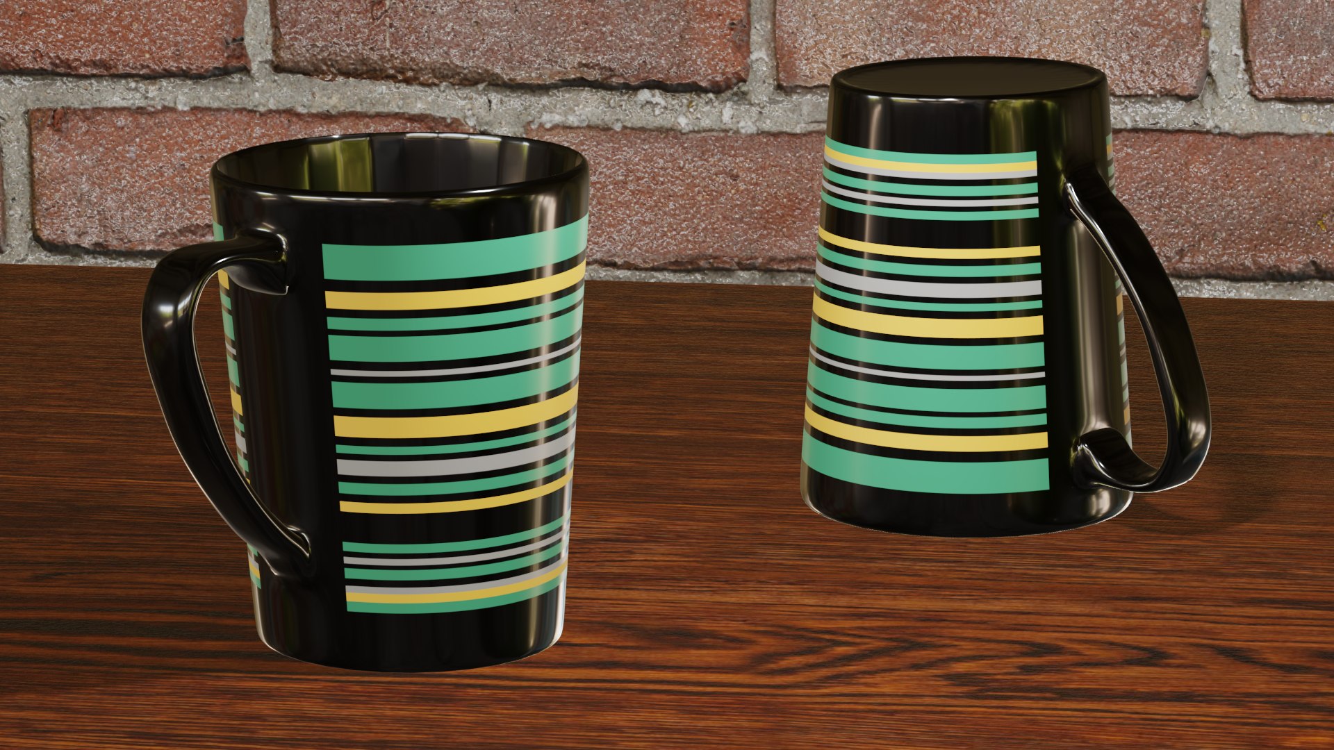 Black Cup with Design - TAZA 3D model - TurboSquid 1892793