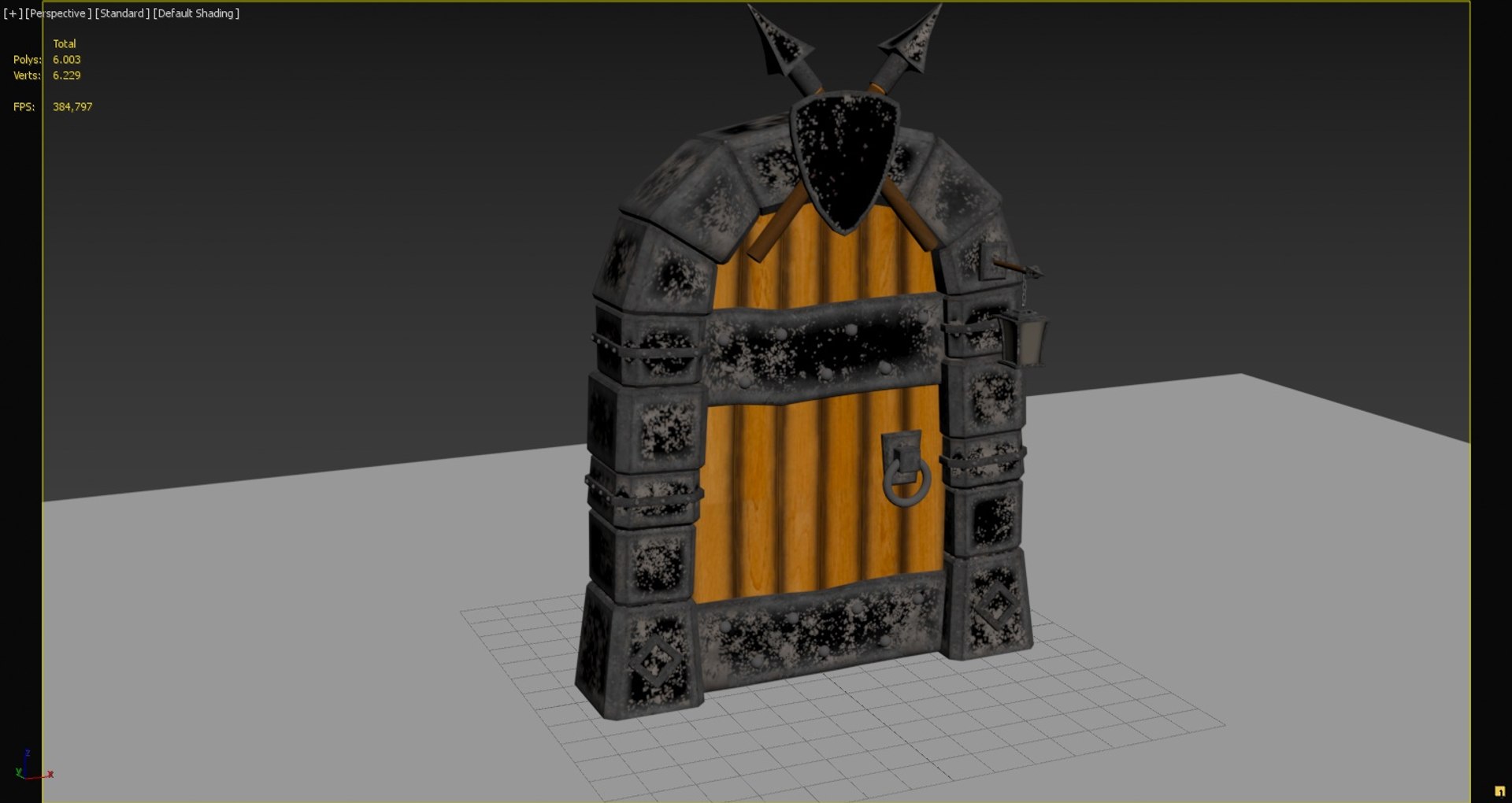 Medieval cartoon gate 3D model - TurboSquid 1269508