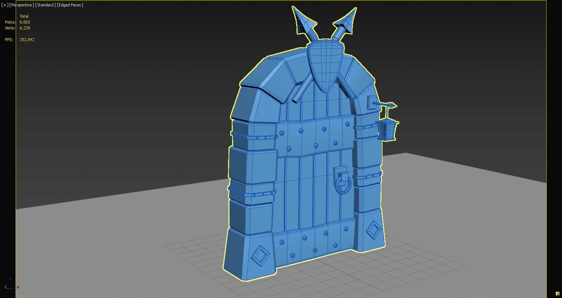 Medieval cartoon gate 3D model - TurboSquid 1269508