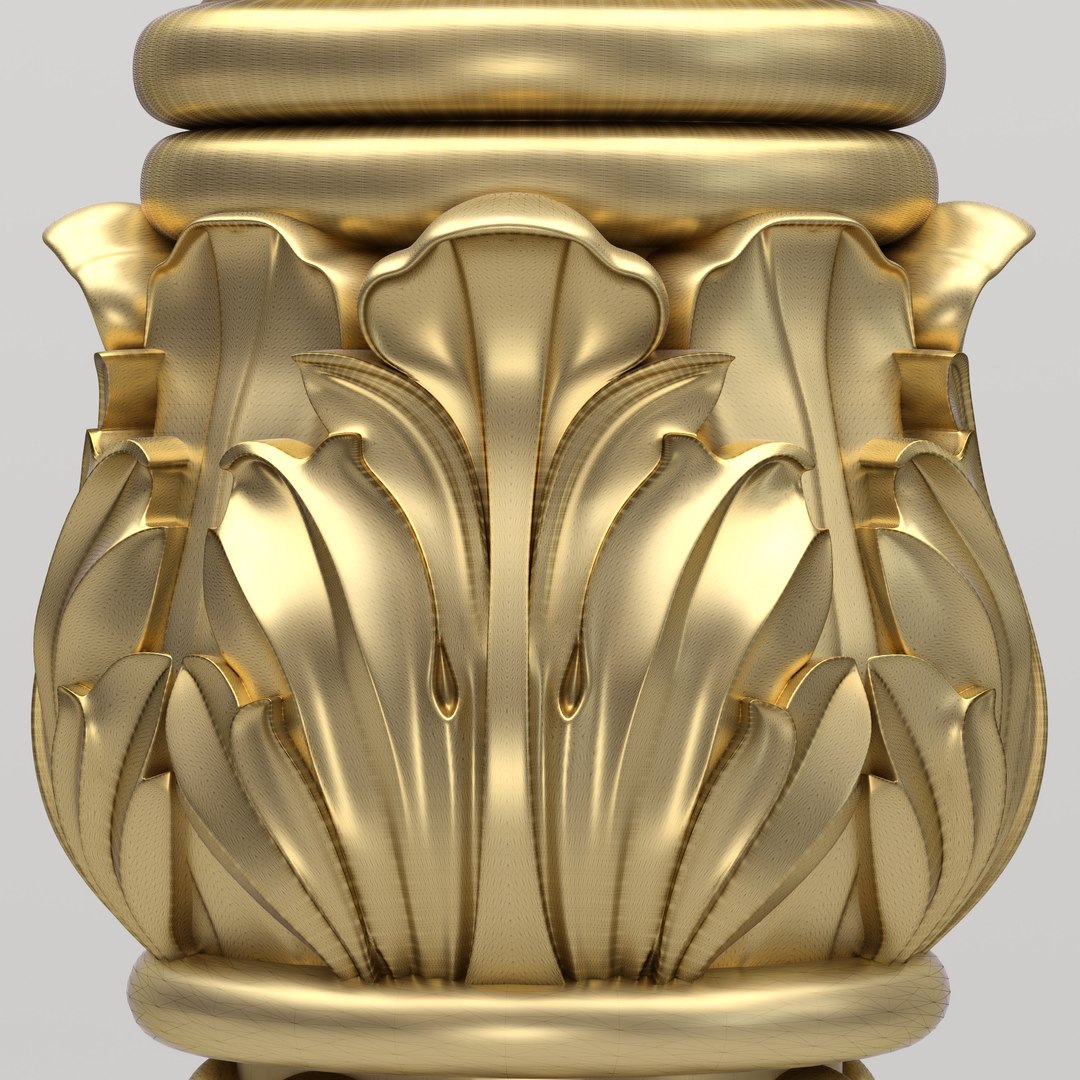 Carved Column Model - TurboSquid 2190093