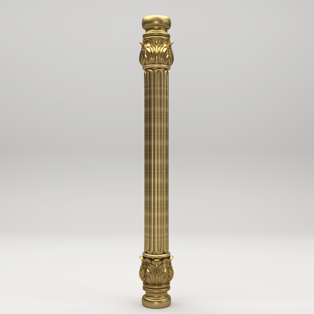 Carved Column Model - TurboSquid 2190093