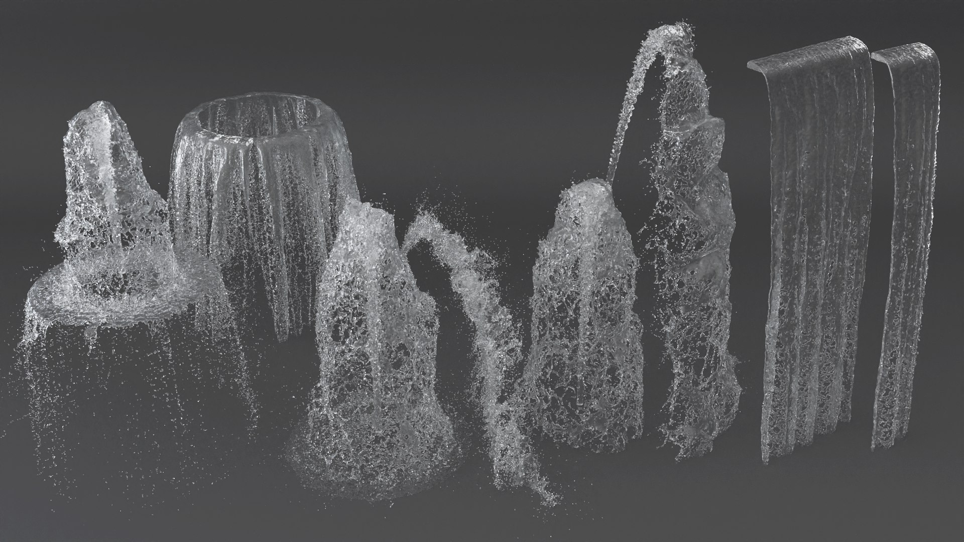 3D Fountains Set 01 - TurboSquid 2261949