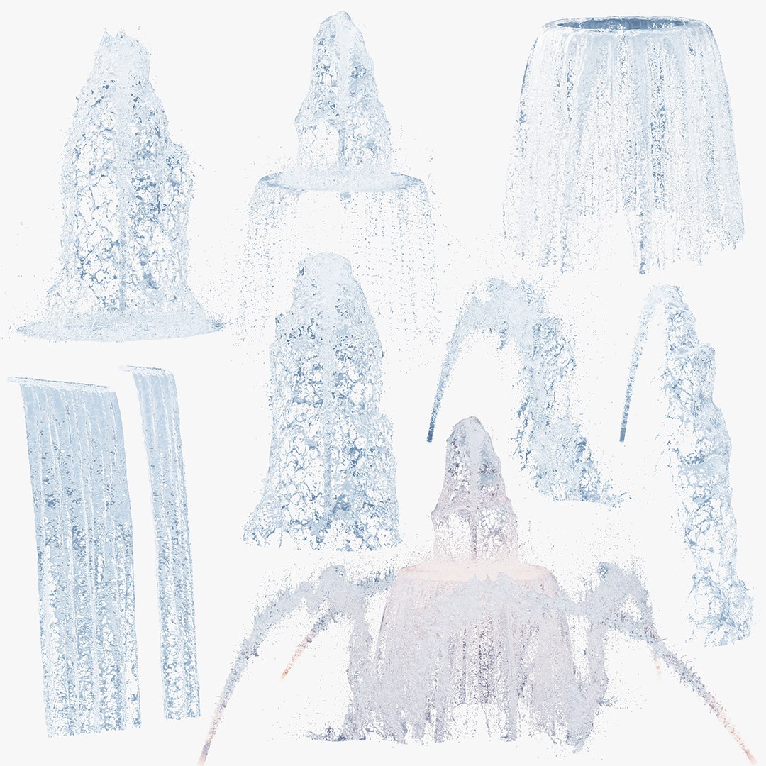 3D Fountains Set 01 - TurboSquid 2261949