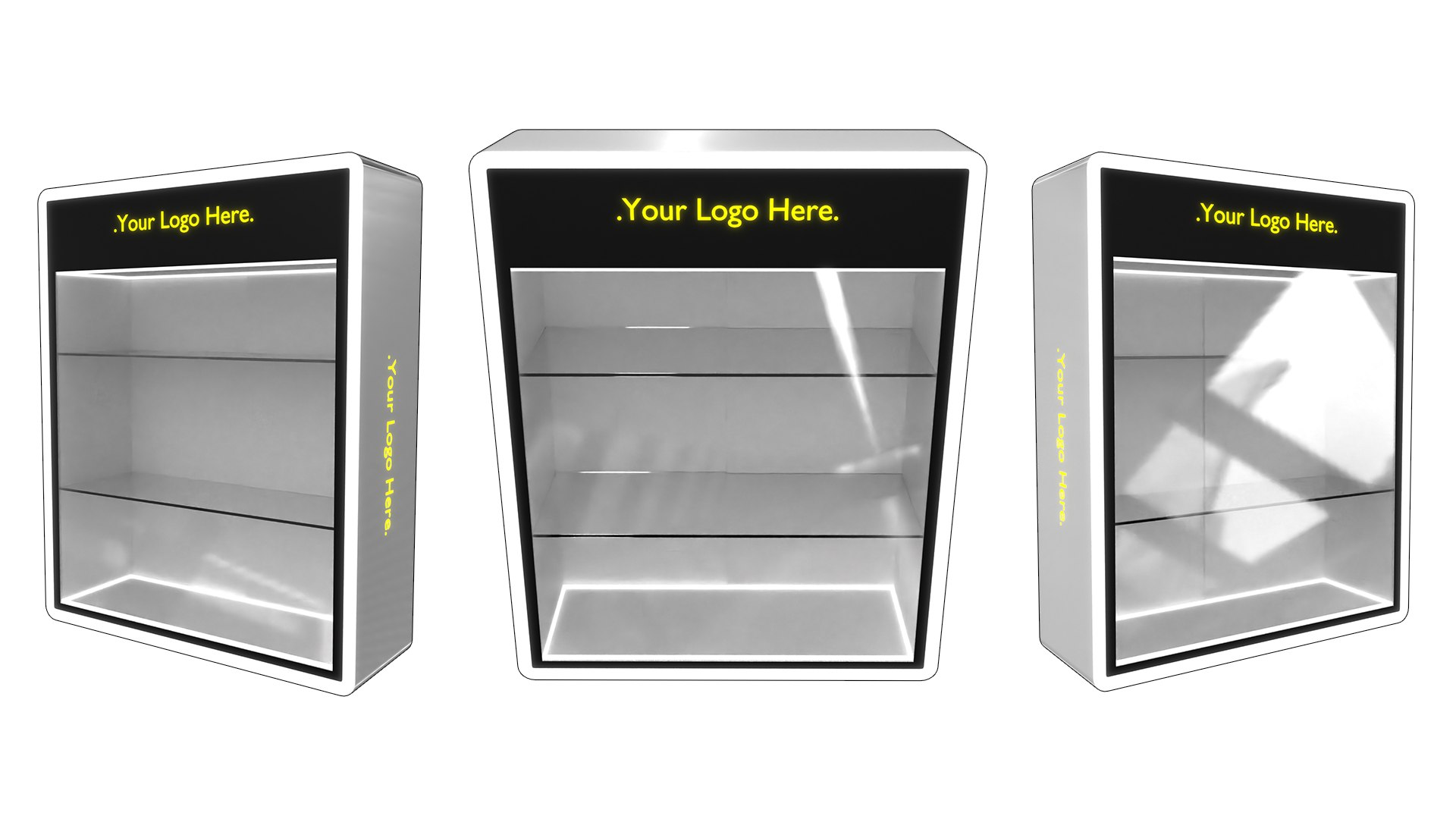 3D Display Mini LED Rack 5 White Glossy Model - TurboSquid 2372143