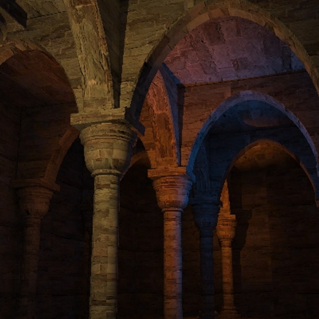 3d Catacombs Dungeon Model